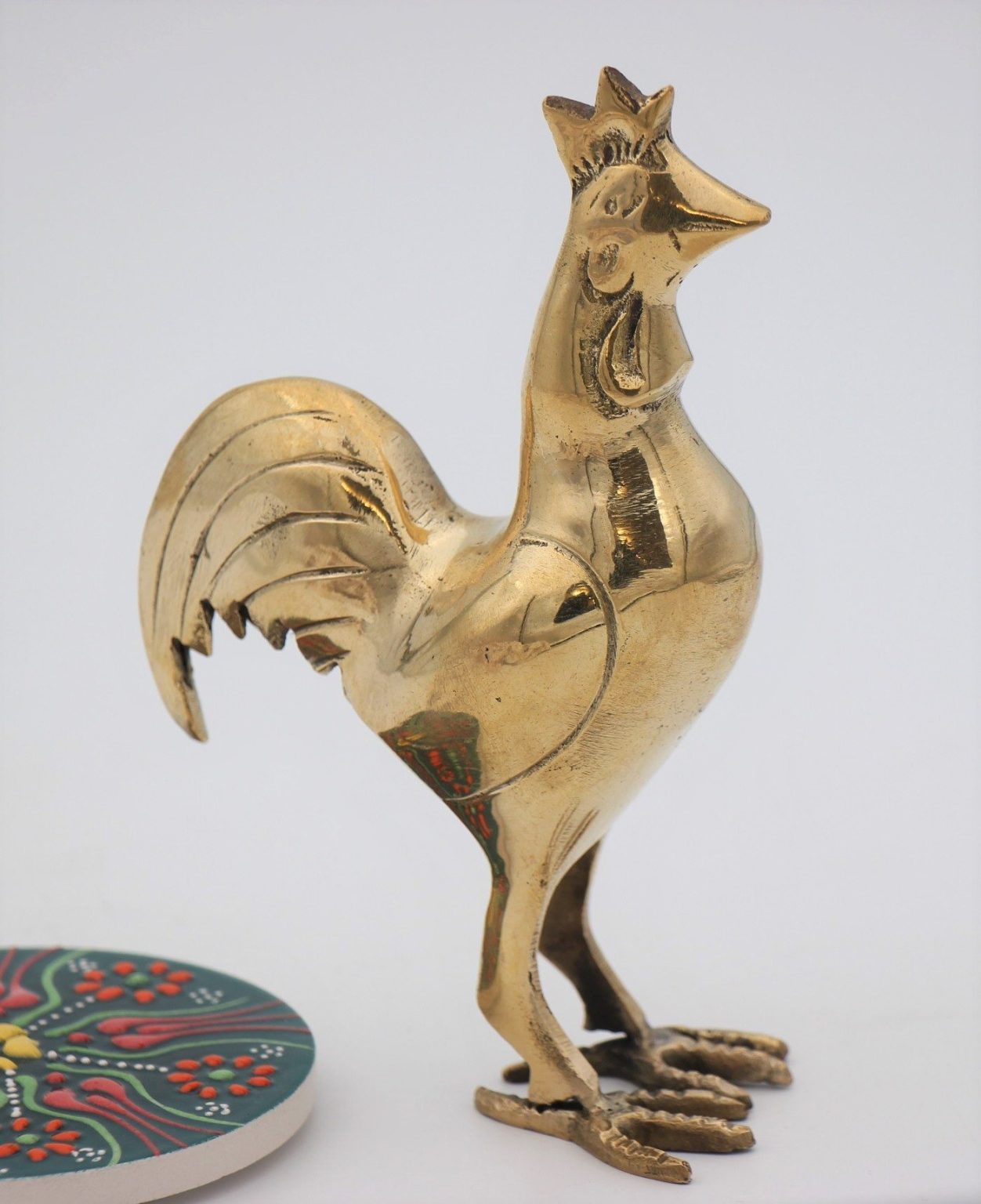 Hand Crafted, Brass Rooster 16cm - Nirvana