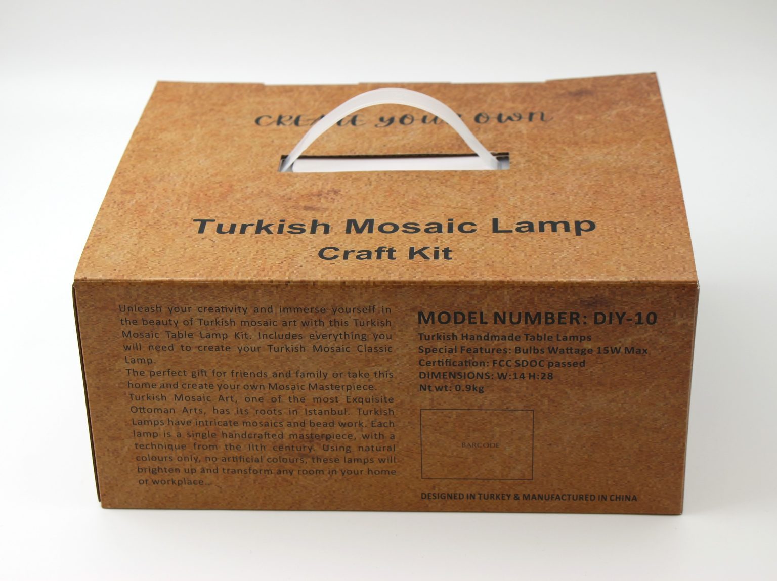 Make Your Own Turkish Table Lamp Kit Yellow Gold