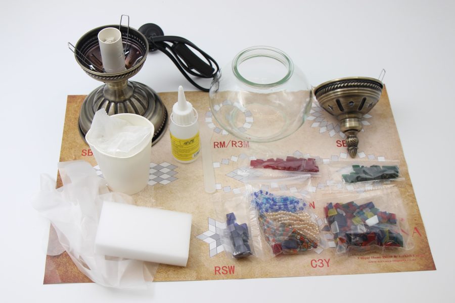 Make Your Own Turkish Table Lamp Kit Earth Blast - Nirvana Eastern Imports
