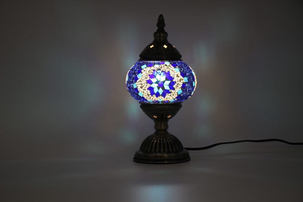 Make Your Own Turkish Table Lamp Kit BLUE - Nirvana Eastern Imports