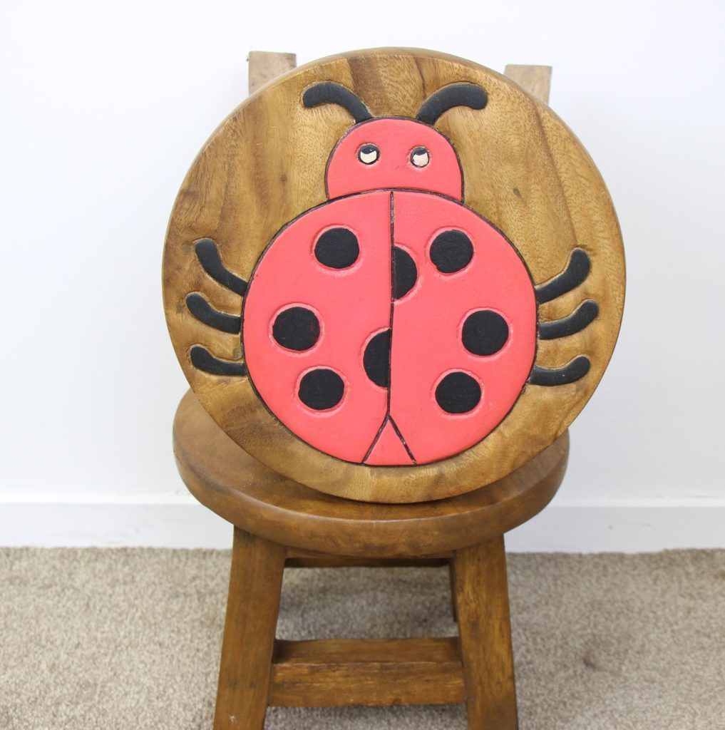 Tall Wooden Stool - Nirvana