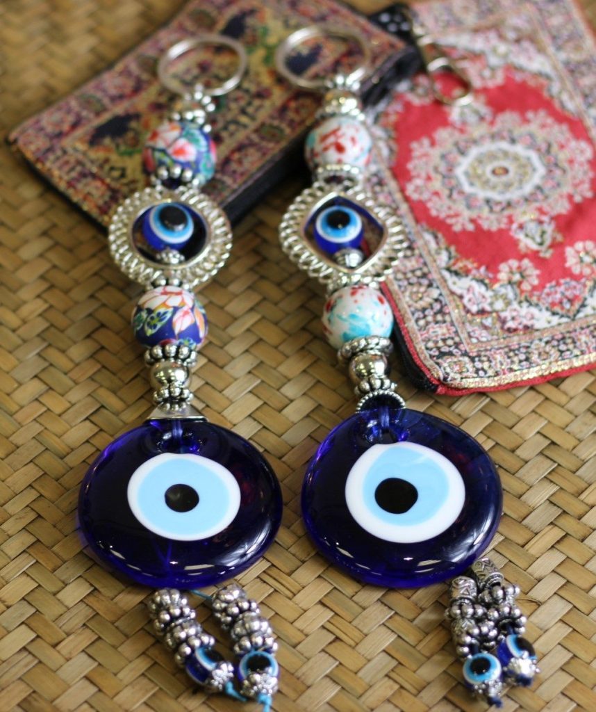 Turkish Evil Eye Wall Hanging with Pendants 9 - Nirvana