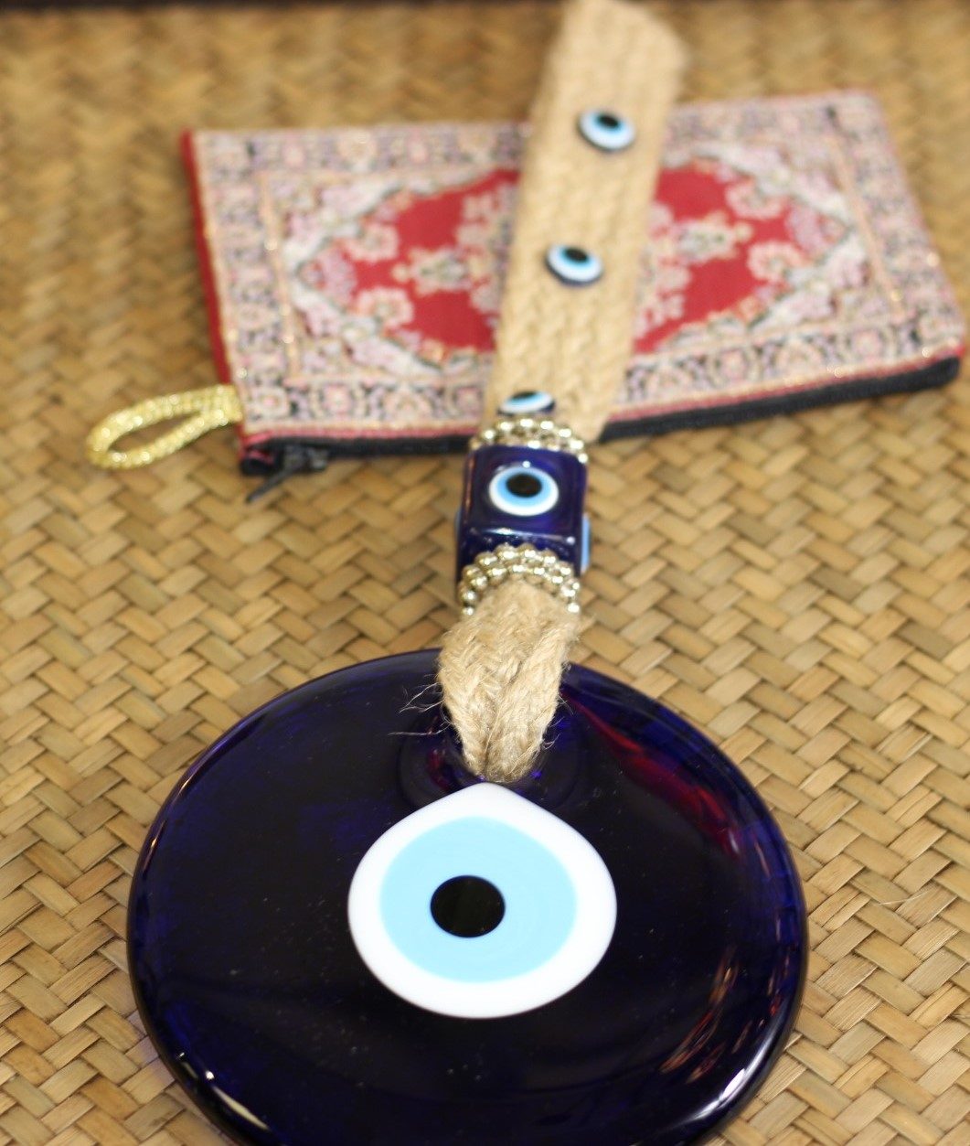 Lucky Eye Wall Hanging With Rope Large 3 - Nirvana