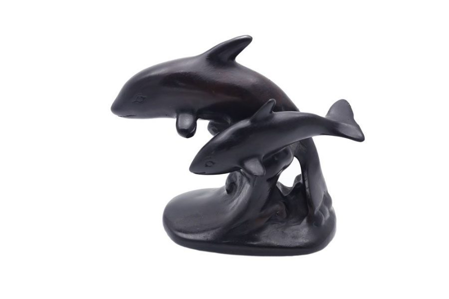 Resin Dolphin Parent And Baby - Nirvana